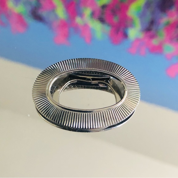 Vintage | Accessories | Vintage Lieba Usa Silver Oval Scarf Clip | Poshmark